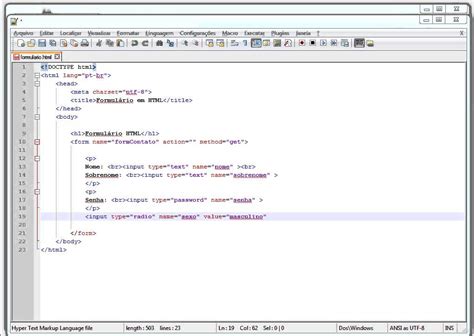Textform Formul Rio Html