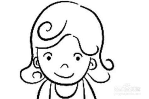 卡通简笔画小女孩人头 超可爱q版小女生画 5 伤感说说吧