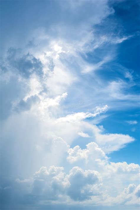 Dynamic Sky And Clouds With Copy Space Abstract Wallpaper Stock Photo
