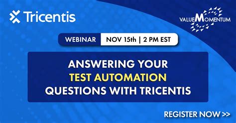 valuemomentum on linkedin webinar answering your test automation
