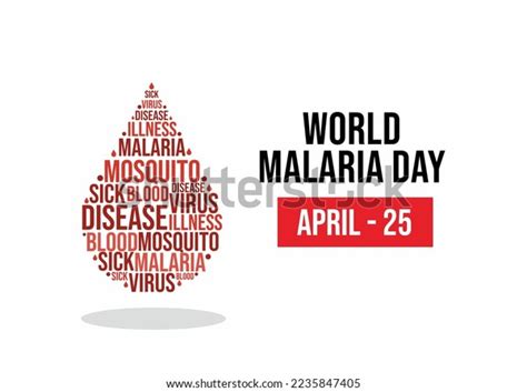 World Malaria Day Poster Design Stock Vector Royalty Free 2235847405