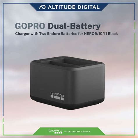 Gopro Dual Charger Enduro Batteries For Hero9 Hero10 Hero11 Hero1