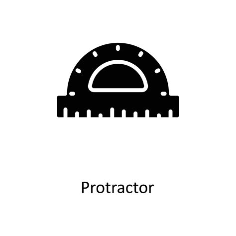 Protractor Vector Solid Icons Simple Stock Illustration Stock 22946317