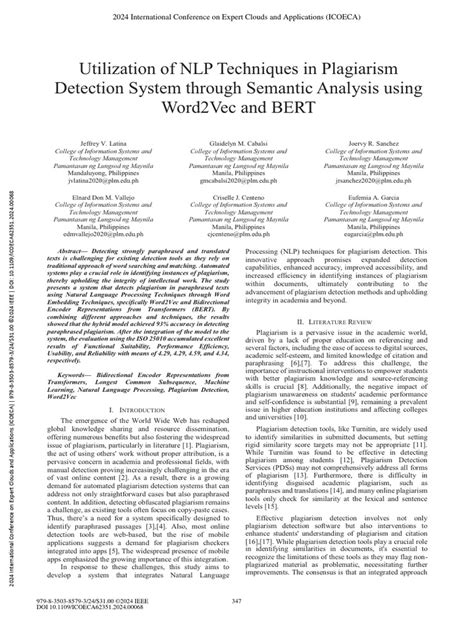 Utilization Of Nlp Techniques In Plagiarism Detection System Through Semantic Analysis Using