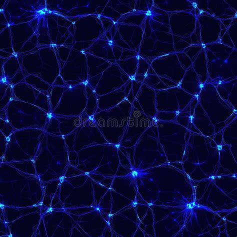 Exploring a Deep Blue Neural Network Pattern with Glowing Connection ...
