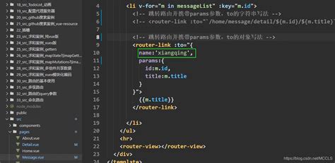 Vue 路由 Params参数 传参vue路由params传值 Csdn博客
