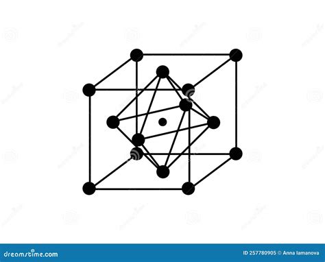 Volumetric Crystal Lattice Stock Vector Illustration Of Structure