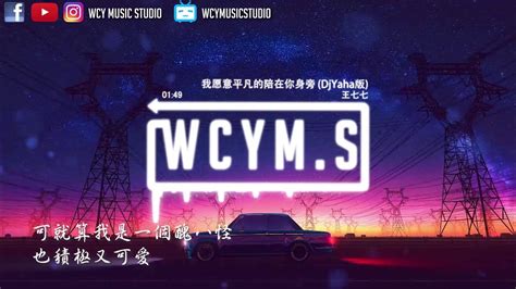 王七七 我愿意平凡的陪在你身旁 Djyaha版【動態歌詞lyrics Video】 Youtube Music