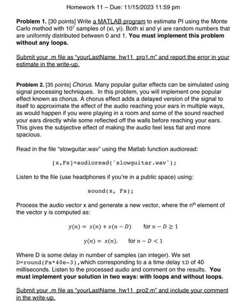 Solved Problem 1 30 Points Write A Matlab Program To