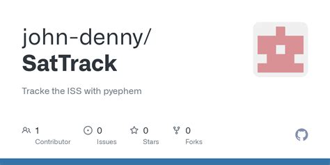 GitHub John Denny SatTrack Tracke The ISS With Pyephem