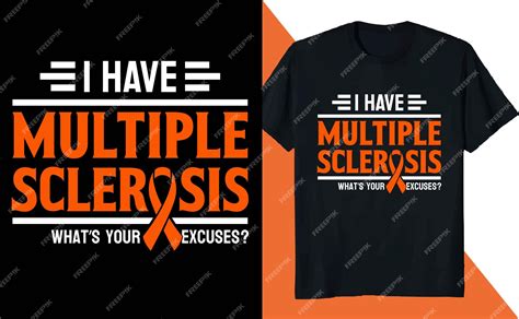 Premium Vector I Have Multiple Sclerosis Awareness