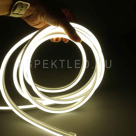 Гибкий неон 220в шаг реза 10см AL-0816-120L-10W-2835-IP67 нейтральный ...