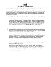 Exploring Language S Impact On Perception Of Gender And Sexuality Course Hero