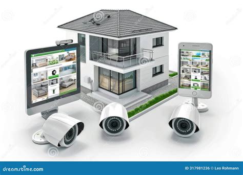 Smart Surveillance System Rgb Color Icon Vector Illustration 240926900