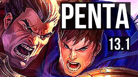 Darius Vs Garen Top Penta 14 0 4 Legendary 1200 Games 1 5m