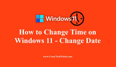 How To Change Time On Windows Change Date Top Method Crazy Tech Tricks