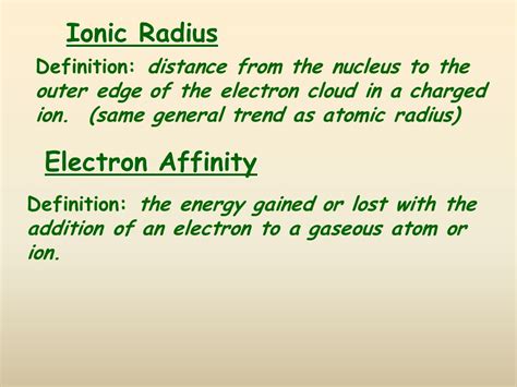 Ionic Radius Definition