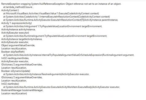 Invoke Killallprocesses Workflow First Run Object Reference Not Set