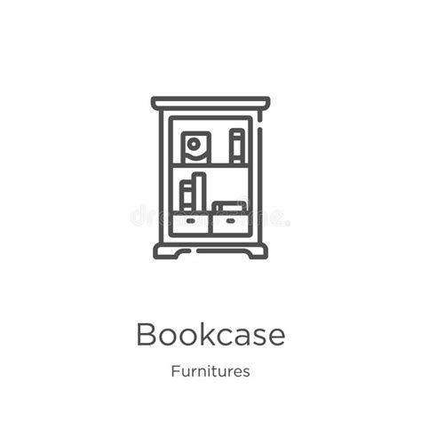 Bookcase Icon Vector From Home And Living Collection Thin Line