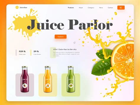 Restaurant Or Cafe Uiux Design Web Ui Or Landing Page Ui Design In