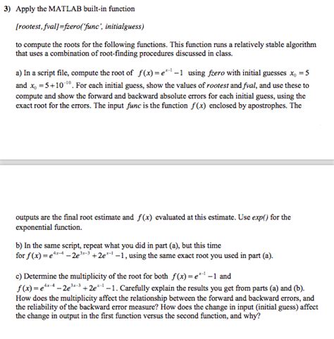 Solved Apply The MATLAB Built In Function Rootest Chegg