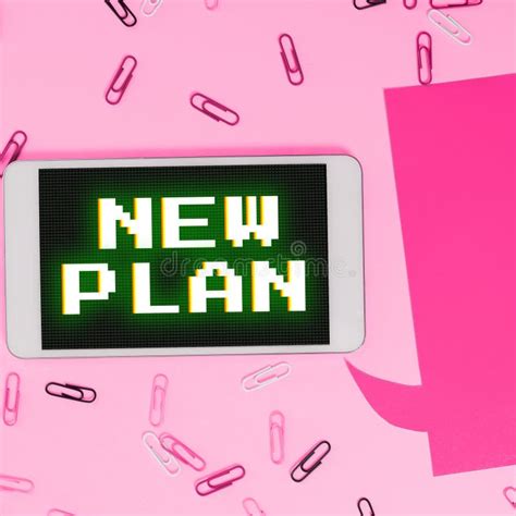 Conceptual Caption New Plan Internet Concept Start Of A Detailed