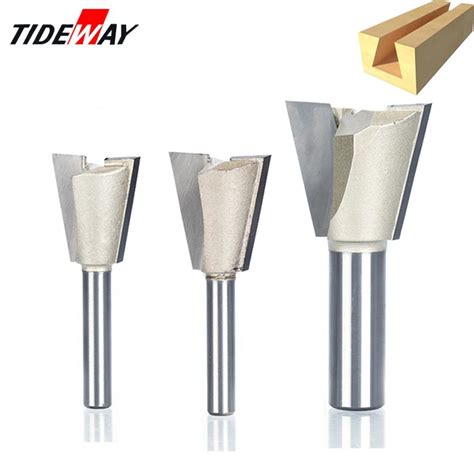Tideway 산업용 등급 목재 커터 더브테일 라우터 비트 텅스텐 조각 도구 밀링 커터 14 인치 635mm 생크밀링