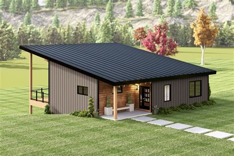 Best 13 Plan 420183wnt 2 Bed Contemporary Adu House Plan With Open