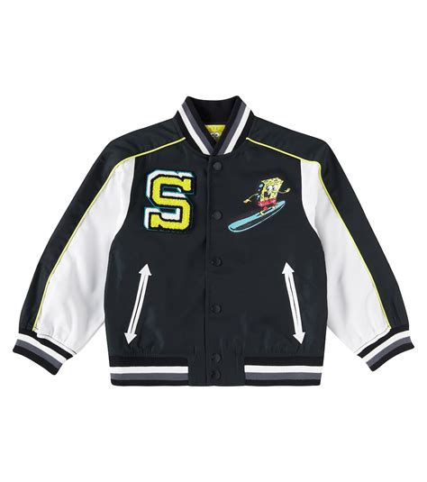 X Spongebob Squarepants Varsity Jacket In Multicoloured Stella Mc