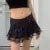 Sweetown Lace Up Goth New Pleated Skirt Woman Punk Style Dark Academia
