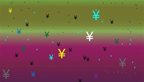 Yen Symbols Of Different Sizes And Opacity Seamless Background Pattern