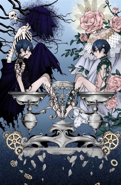 Phantomhive Twins Arte Fantástica Anime Arte