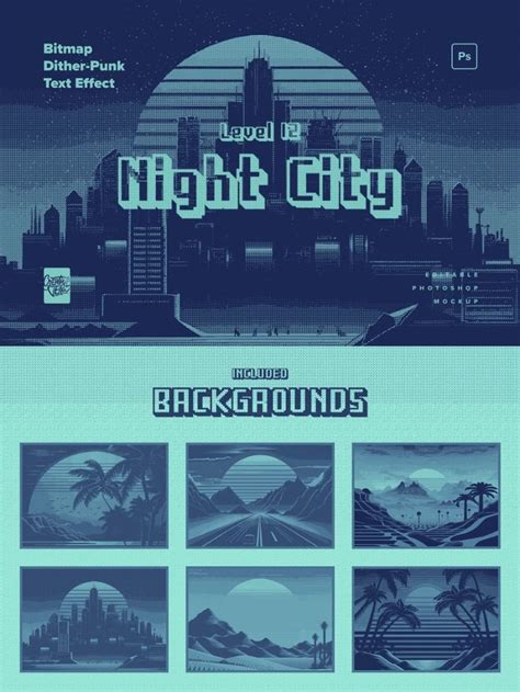 creative veila bitmap dither text effect set in 2024 typography