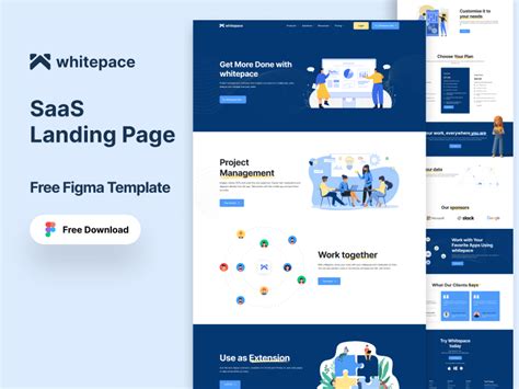 Whitespace Free SaaS Landing Page Template Freebiesbug