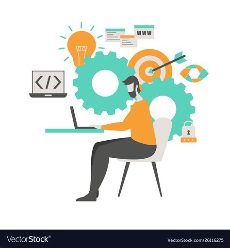 Coding And Programming Concept Royalty Free Vector Image