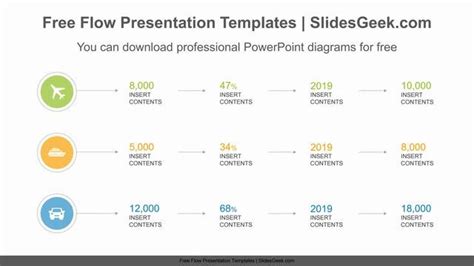 List Circle Flow Free Powerpoint Pptx Slides Templates