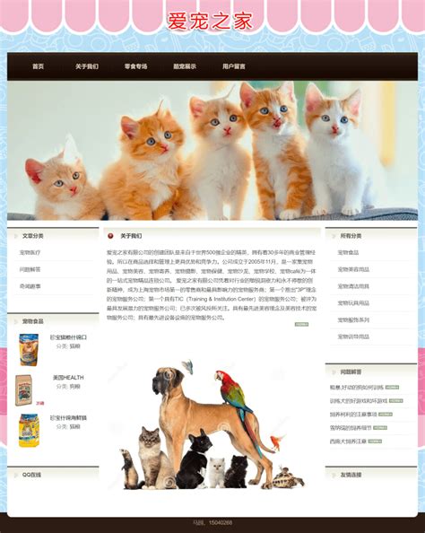 Web期末大作业 使用htmlcss制作蓝色版爱宠之家带留言板5页 Csdn博客