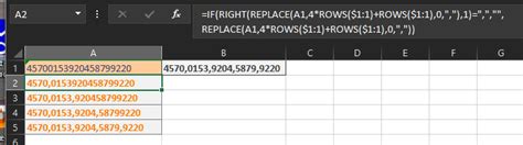 How To Add Comma After Every 4 Digits Which Length Is 1000 In Excel