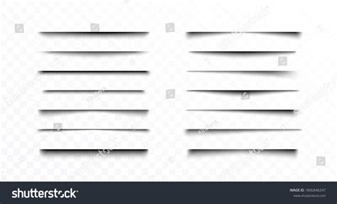 Shadow Effect Isolated On Transparent Background Stock Vector Royalty Free