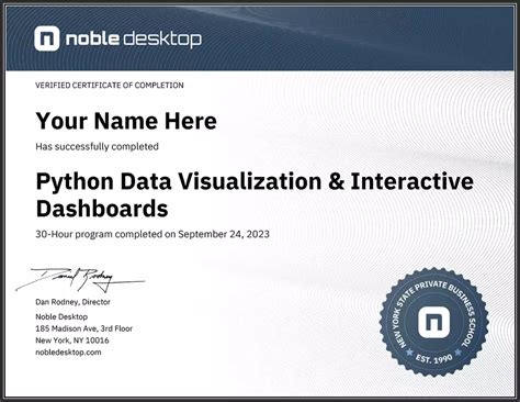 Python Data Visualization Interactive Dashboards Course NYC Or Live