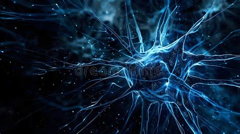 Dynamic Electric Blue Neural Network Pattern On A Dark Background
