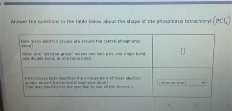 Solved Nswer The Questions In The Table Below About The