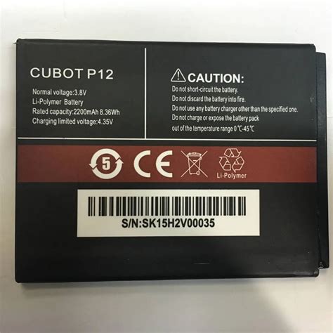 Купить Cubot P12 Battery High Quality Original 3 8v 2200mah Battery