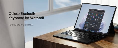 Qulose Surface Pro Keyboard For Microsoft Surface Pro 8 9 X 11 Wireless Bluetooth Keyboard Uk