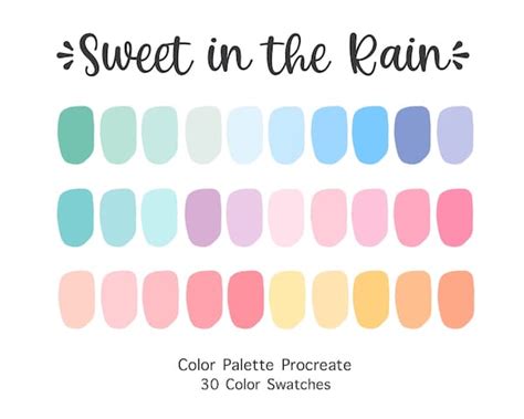 Boho So Soft Procreate Color Palette Color Swatches Etsy Canada