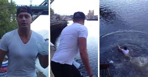Geordie Shores Scott Timlin Sparks Safety Warning After Jumping Into The River Tyne Chronicle