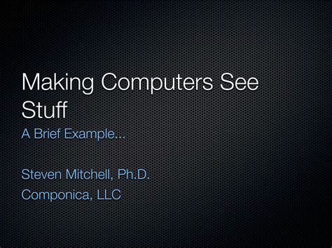 Introduction To Computer Vision Ppt