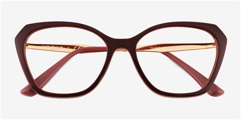 Vogue Eyewear Vo5522 Cat Eye Red Purple Frame Glasses For Women