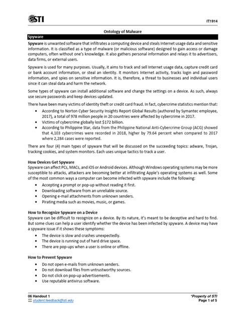 Ontology Of Malware Pdf Malware Spyware