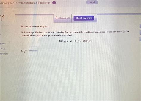 Solved Stions Ch 7 Thermodynamics And Equilibrium I Be Sure